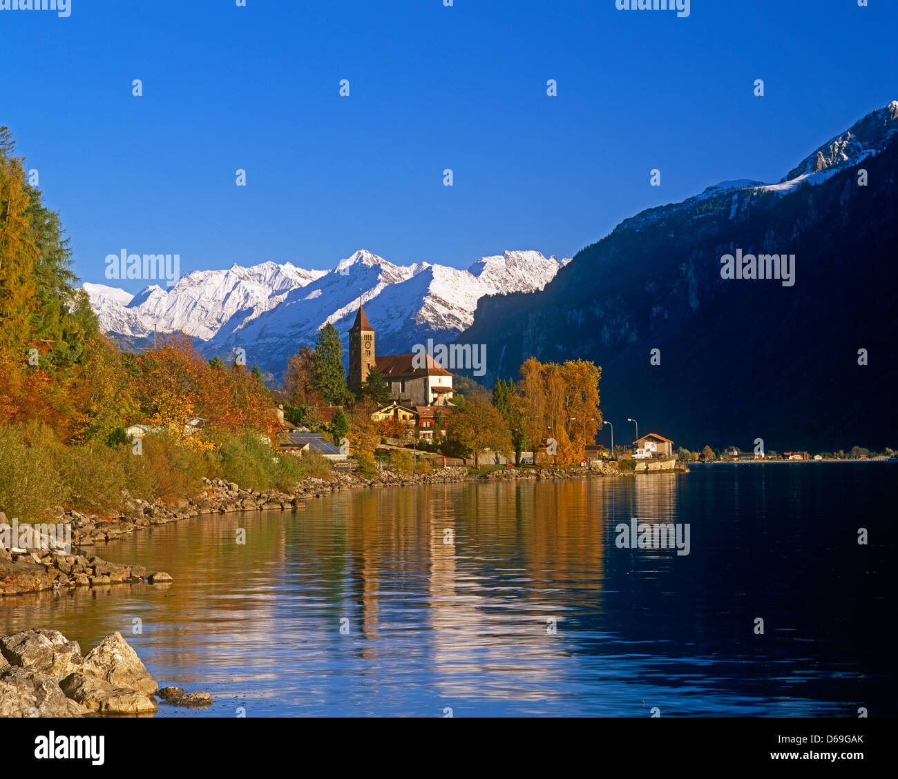 Brienz am Brienzer See (Brienzersee), Berner Oberland, Schweiz ...