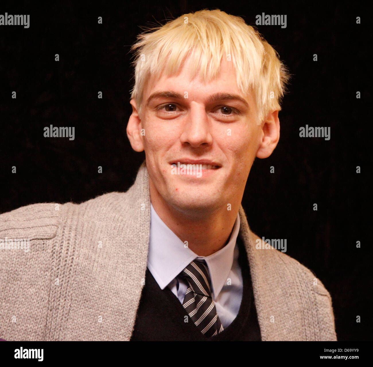 Aaron Carter Aaron Carter in der Probe mit Komponisten Tom Jones Aaron ...