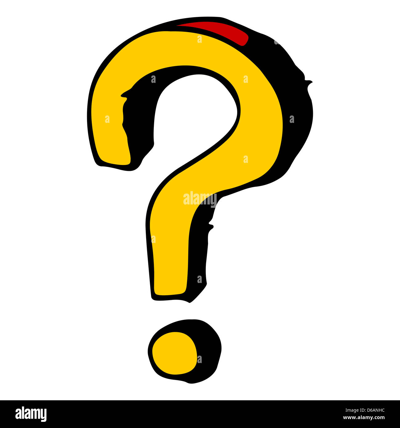 kindliche Doodle ABC, Hand gezeichnete Fragezeichen Stockfotografie - Alamy