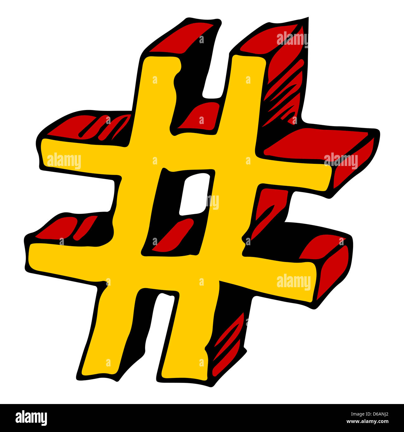 kindliche Doodle ABC, Hand gezeichnete Nummernzeichen Stockfotografie ...