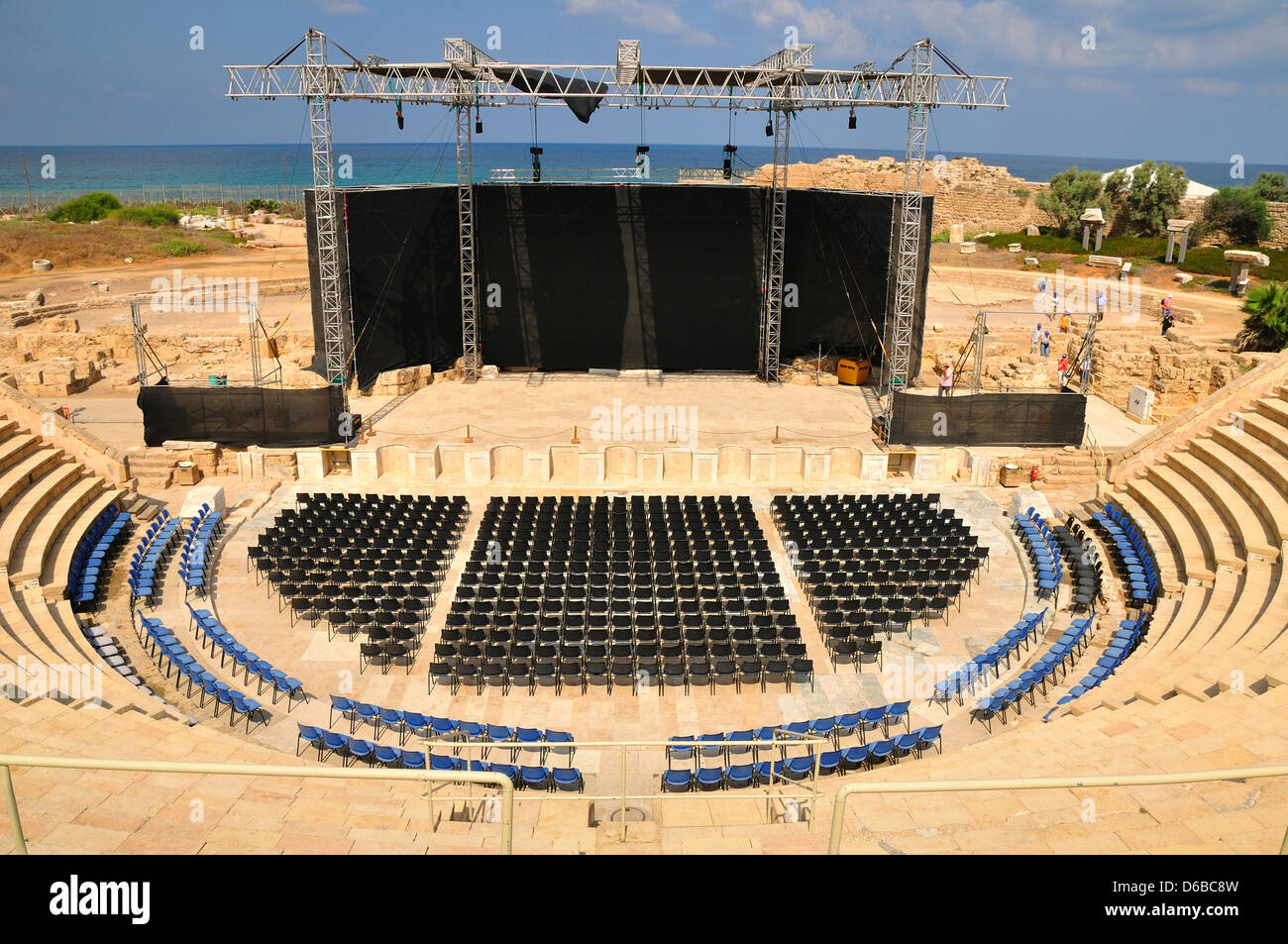 Roman amphitheater caesarea israel -Fotos und -Bildmaterial in hoher ...