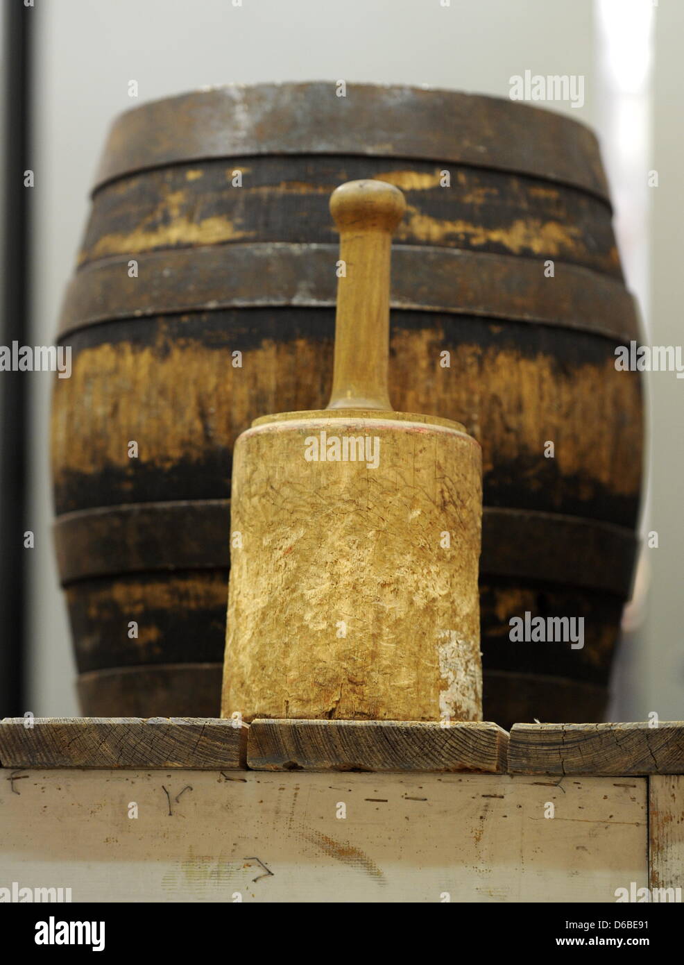 Ein Bierfass Und Ein Schlegel Zum Anzapfen, Aufgenommen bin ...