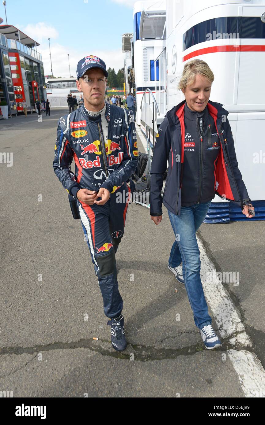 Red Bull Racing Pressesprecher Sebastian Vettel Fotos Und