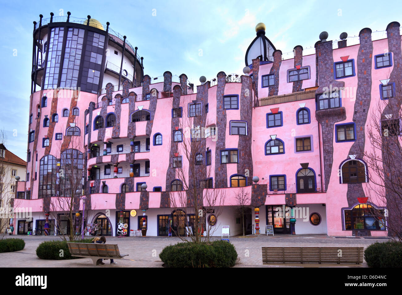 Magdeburg, Deutschland, der grünen Zitadelle in der Mitte ...