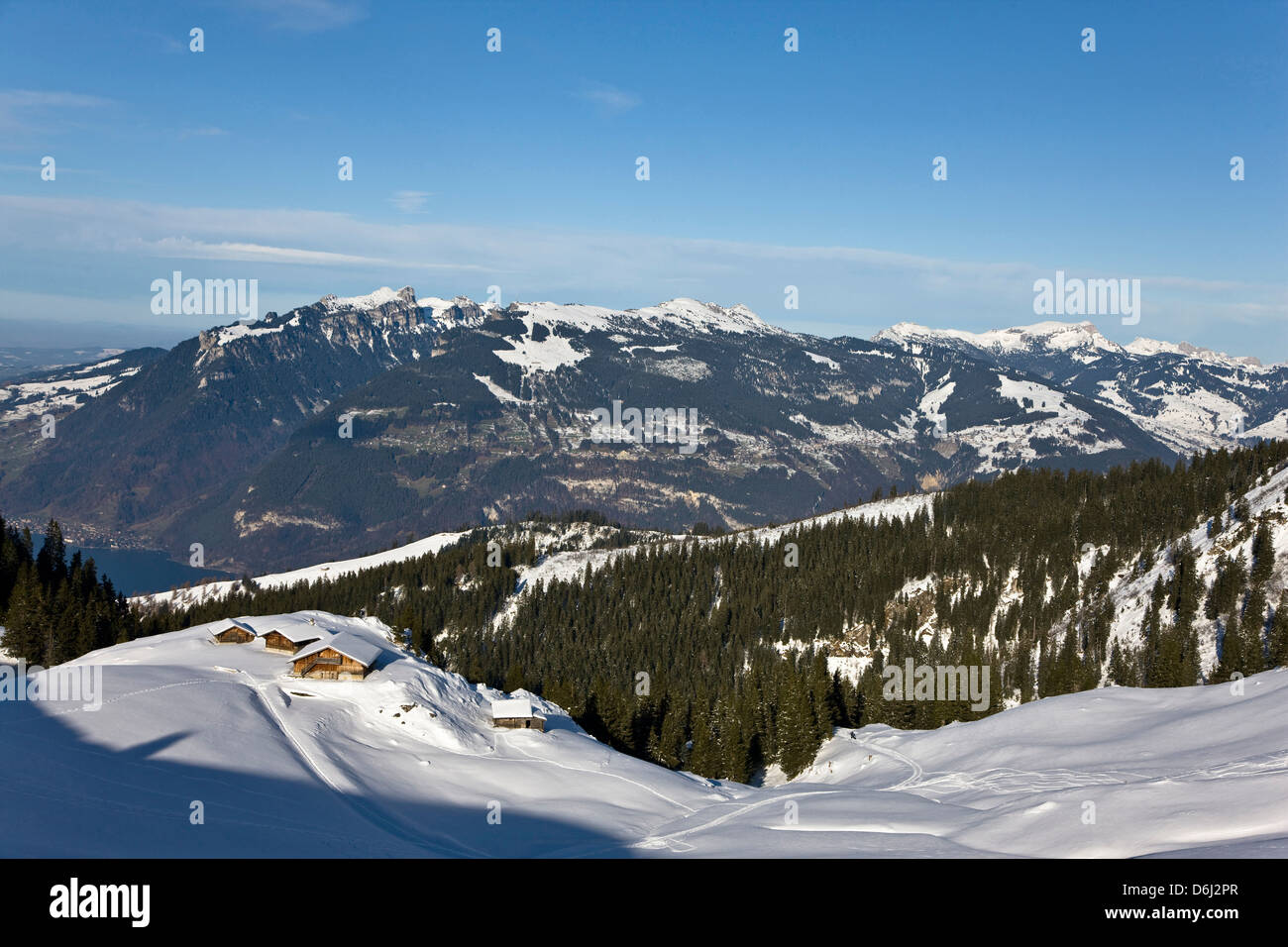 Gemmenalphorn in den Berner Alpen von Standflue Blick nach Norden ...