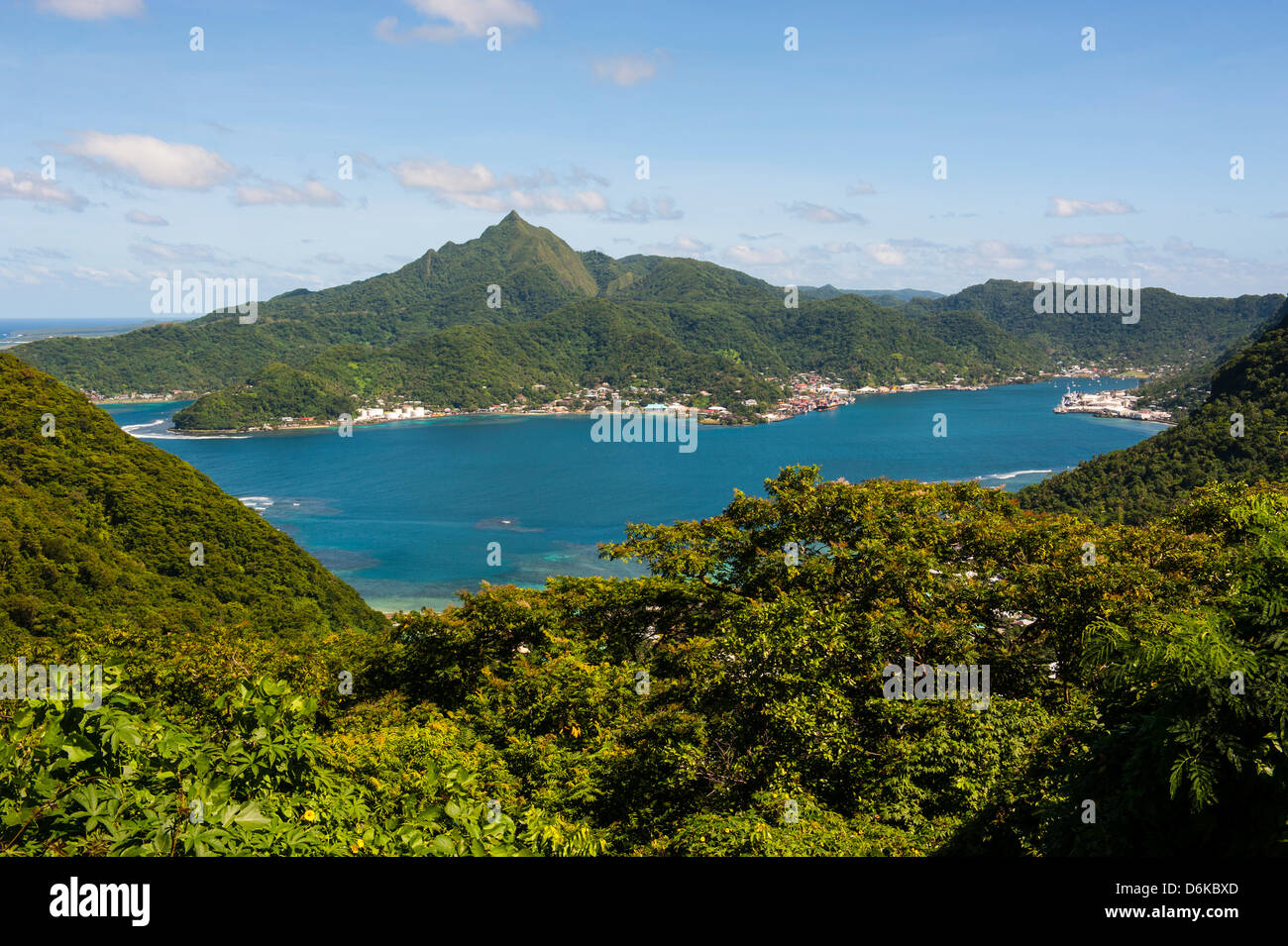 Den Hafen Pago Pago, Tutuila Insel, Amerikanisch-Samoa, South Pacific ...
