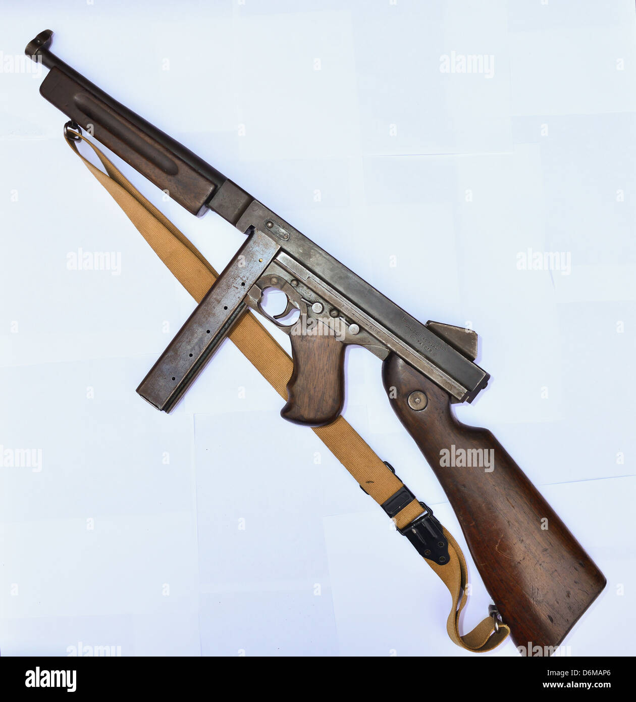 WW2 Thompson Sub Machine Gun auf dem Display an der SAS, wer wagt ...