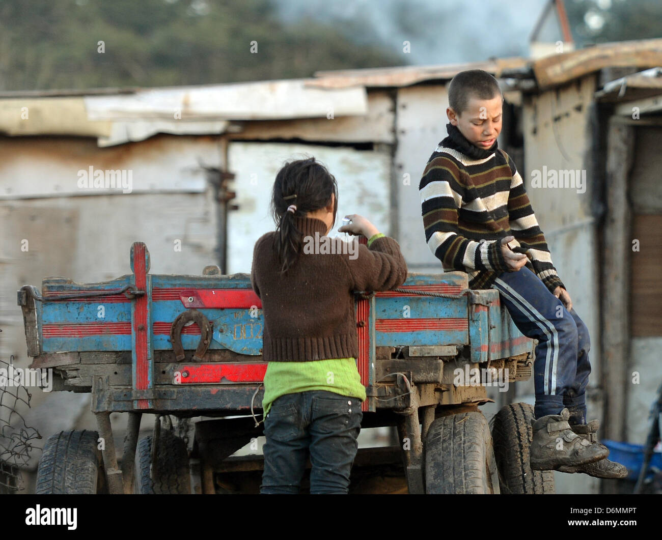 Gypsy Ghetto Sofia Bulgaria Stockfotos und -bilder Kaufen - Alamy