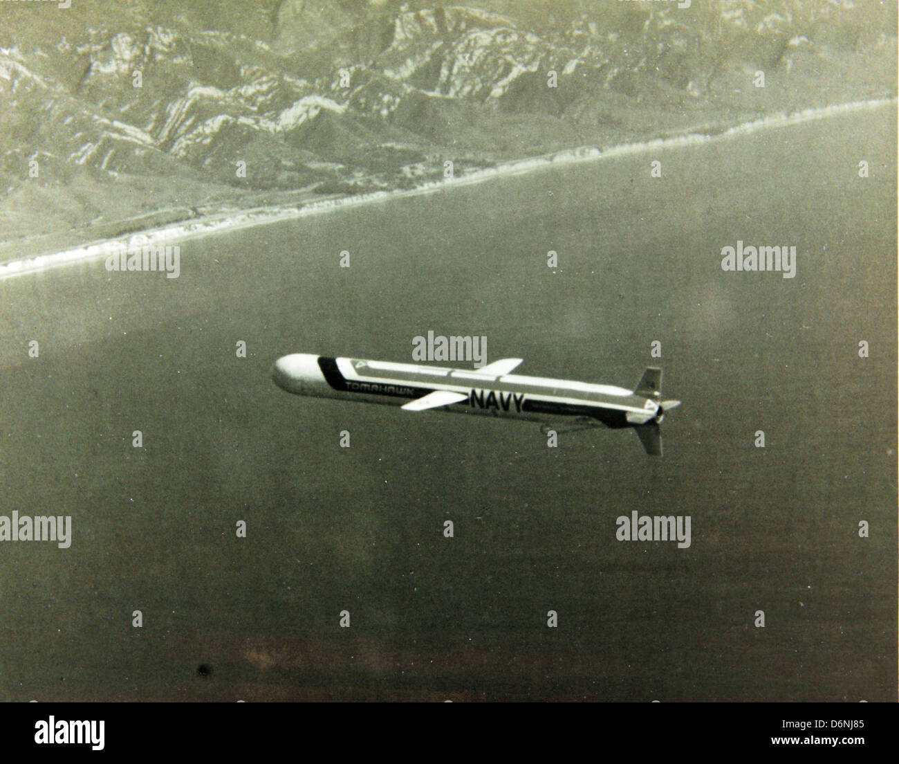 Dieses Foto zeigt die Convair/General Dynamics Tomahawk-Rakete, eine ...