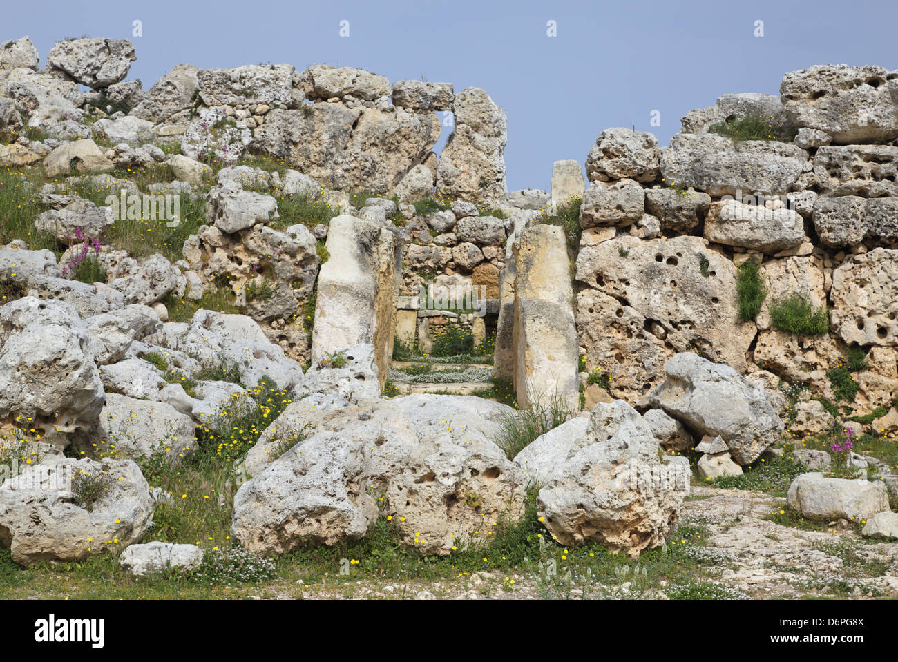 Malta, Gozo, Ggantija Tempel, UNESCO, friedliche, harmonische, Ggantija ...
