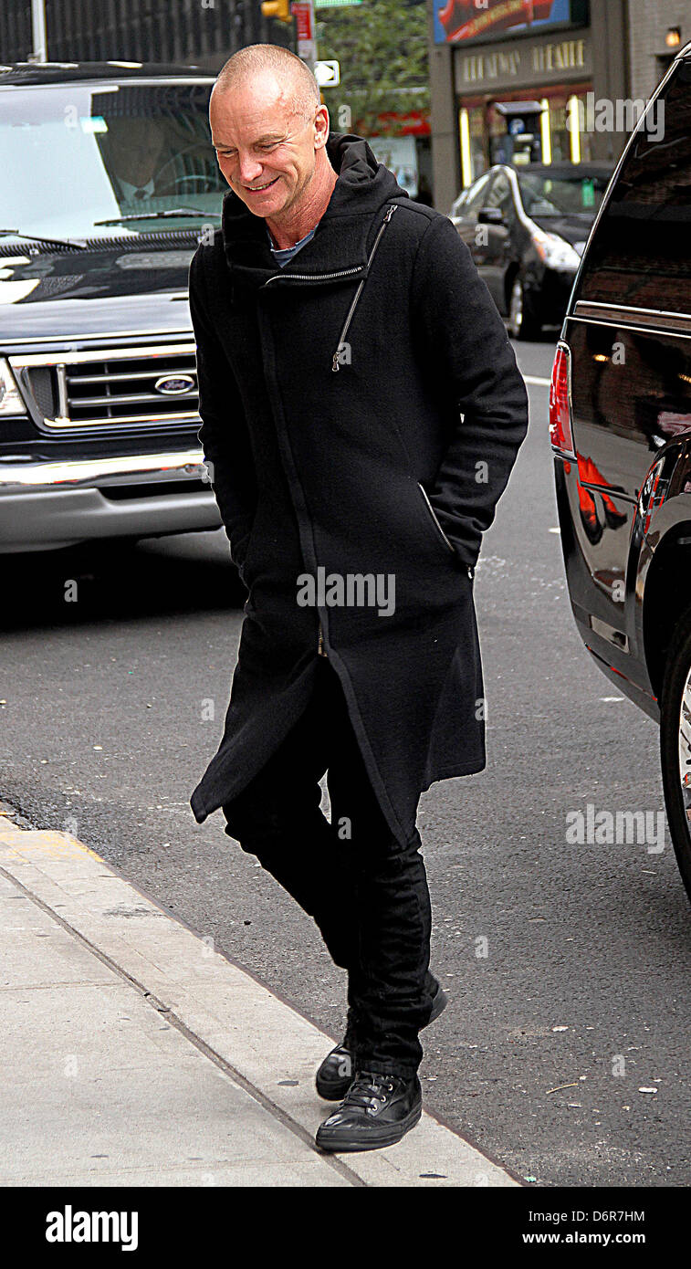 Sting aka Gordon Sumner "Der Late Show with David Letterman" in der Ed ...