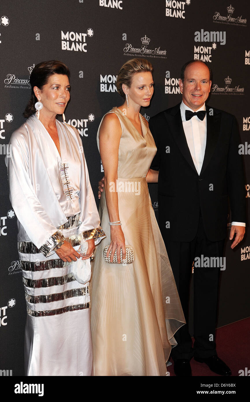 Fürst Albert, Prinzessin Charlene und Prinzessin Caroline von Monaco ... Fürst Albert, Prinzessin Charlene und Prinzessin Caroline von Monaco ...