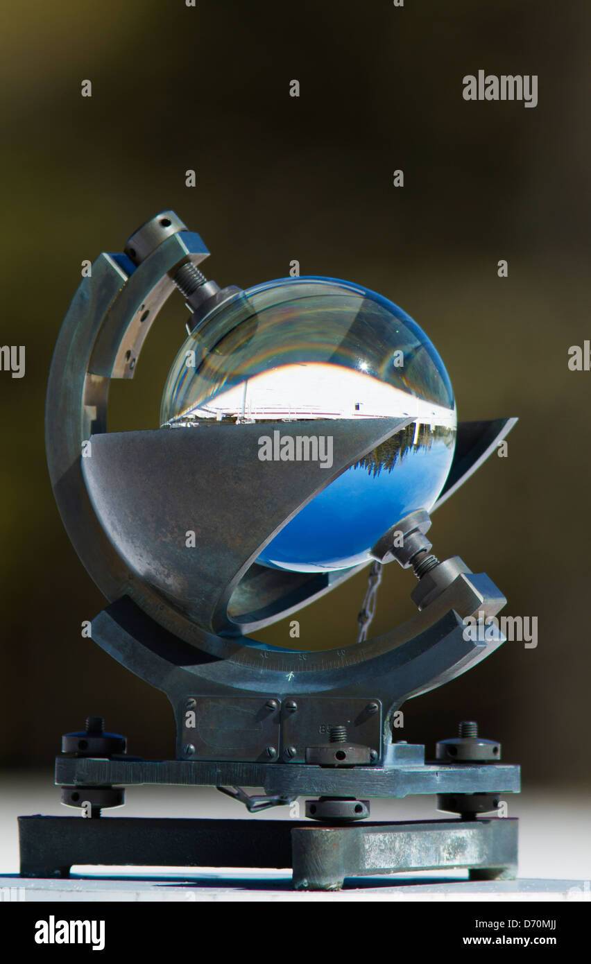 Campbell-Stokes Sunshine Recorder oder Heliographe Stockfotografie - Alamy