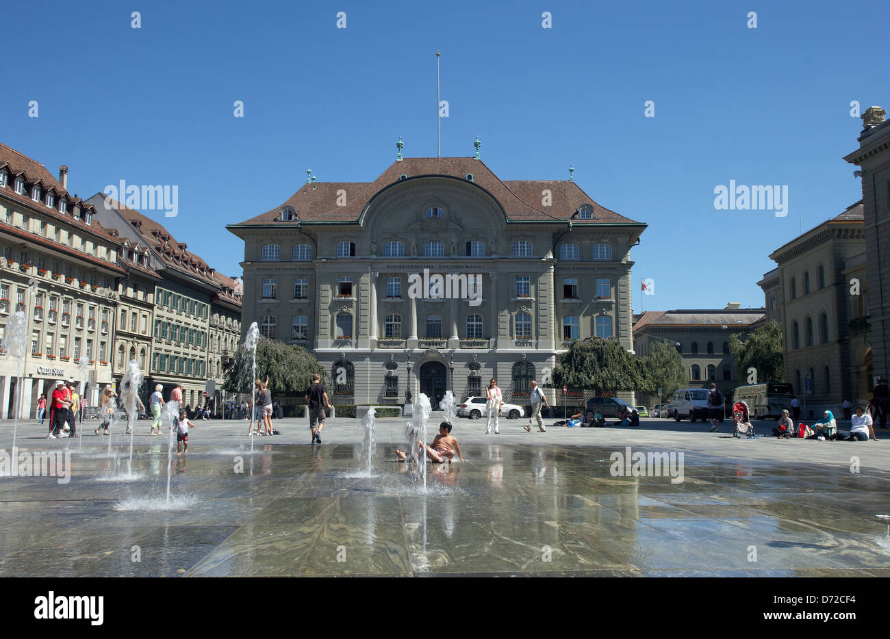 Bern, Schweiz, das Bundesgericht von historischen Gebäuden und der ...