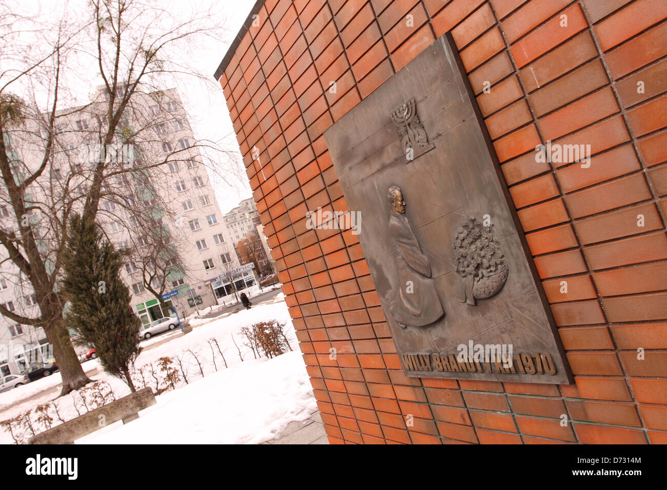 Warschau Polen Warschauer Ghetto-Denkmal für den Besuch von Willy ...