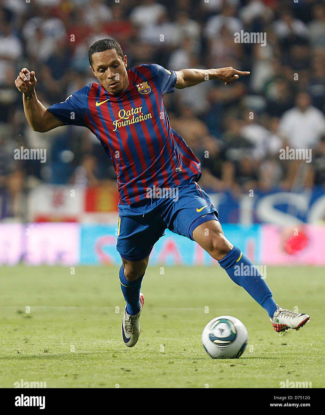 Adriano FC Barcelona Fußball Team zeigen ihre Bewegungen in ihren neuen ...