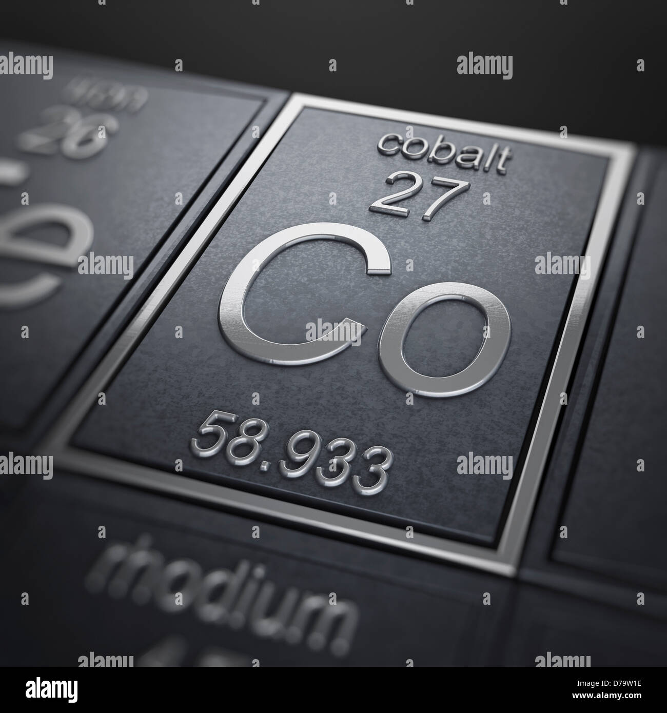 Periodic table element cobalt co -Fotos und -Bildmaterial in hoher ...