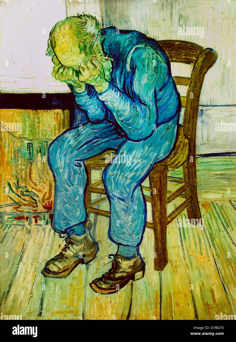 Painting vincent van gogh old man in sorrow -Fotos und -Bildmaterial in ...