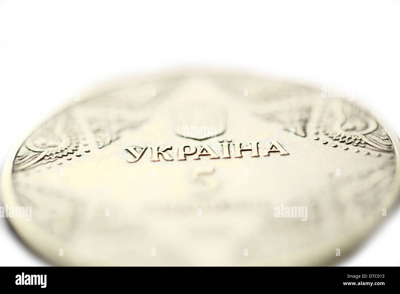 Ukrainischer Münze. 5 Griwna Stockfotografie - Alamy