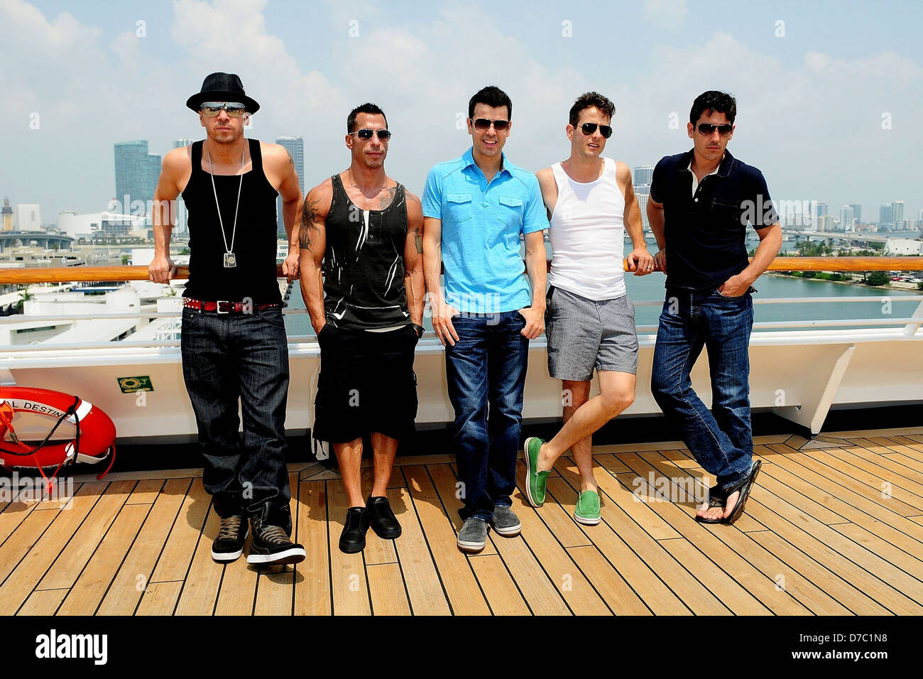 Jordan Knight, Joey McIntyre, Donnie Wahlberg, Danny Wood und Jonathan ...