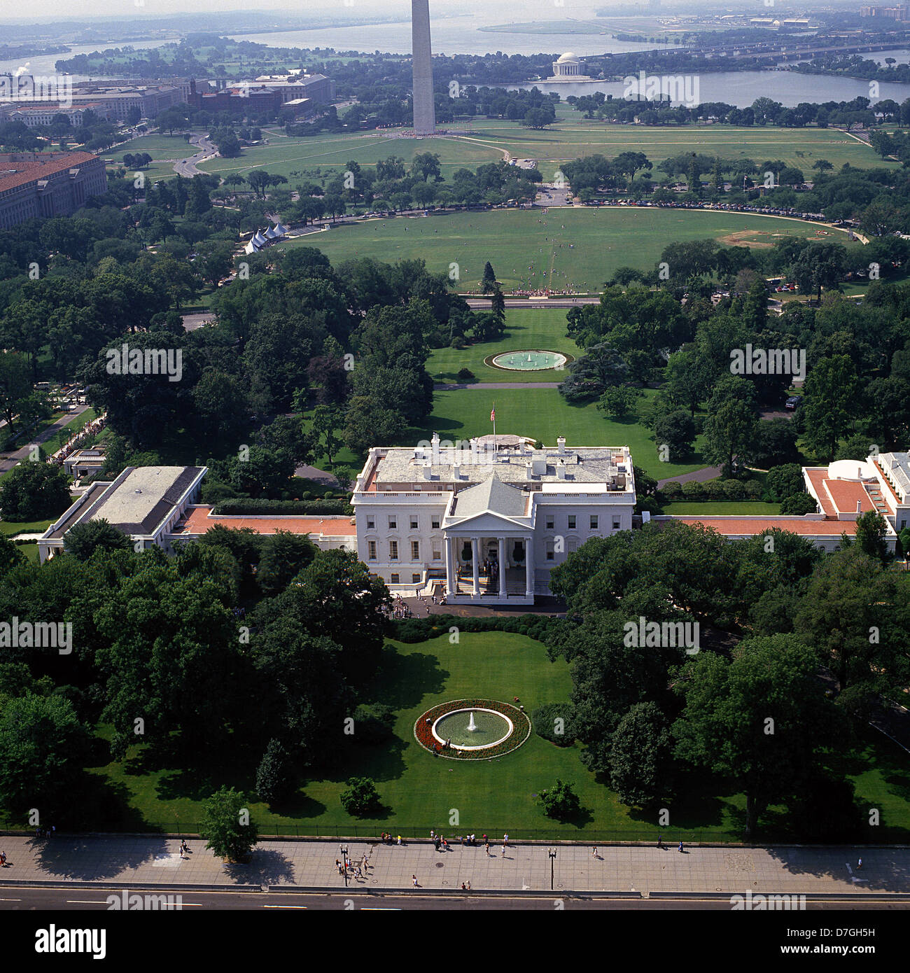Washington Dc White House Aerial Stockfotos & Washington Dc White House ...