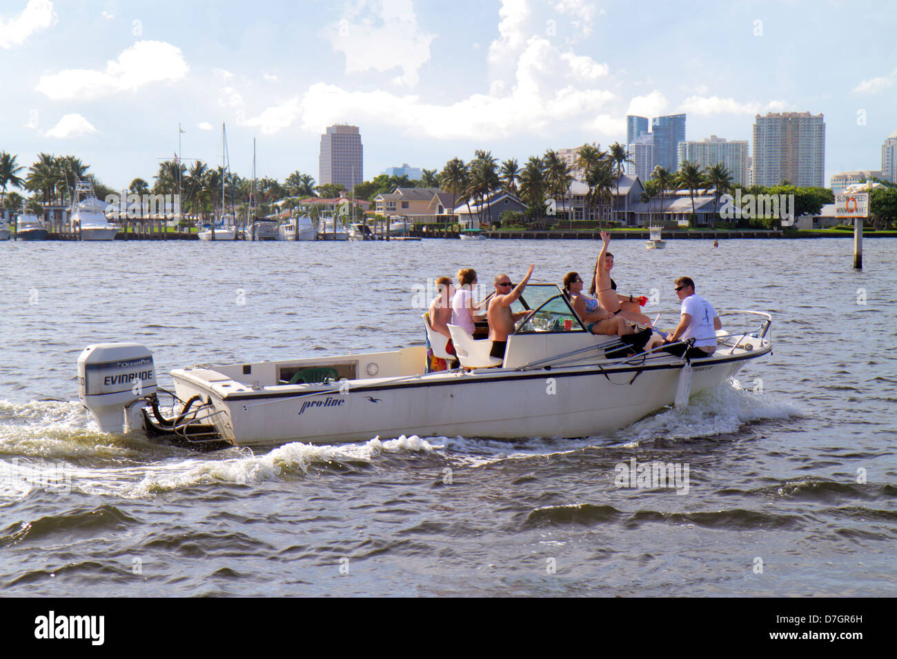 Florida Ft. Fort Lauderdale, Intracoastal Boot, Wasser, Erwachsene ...