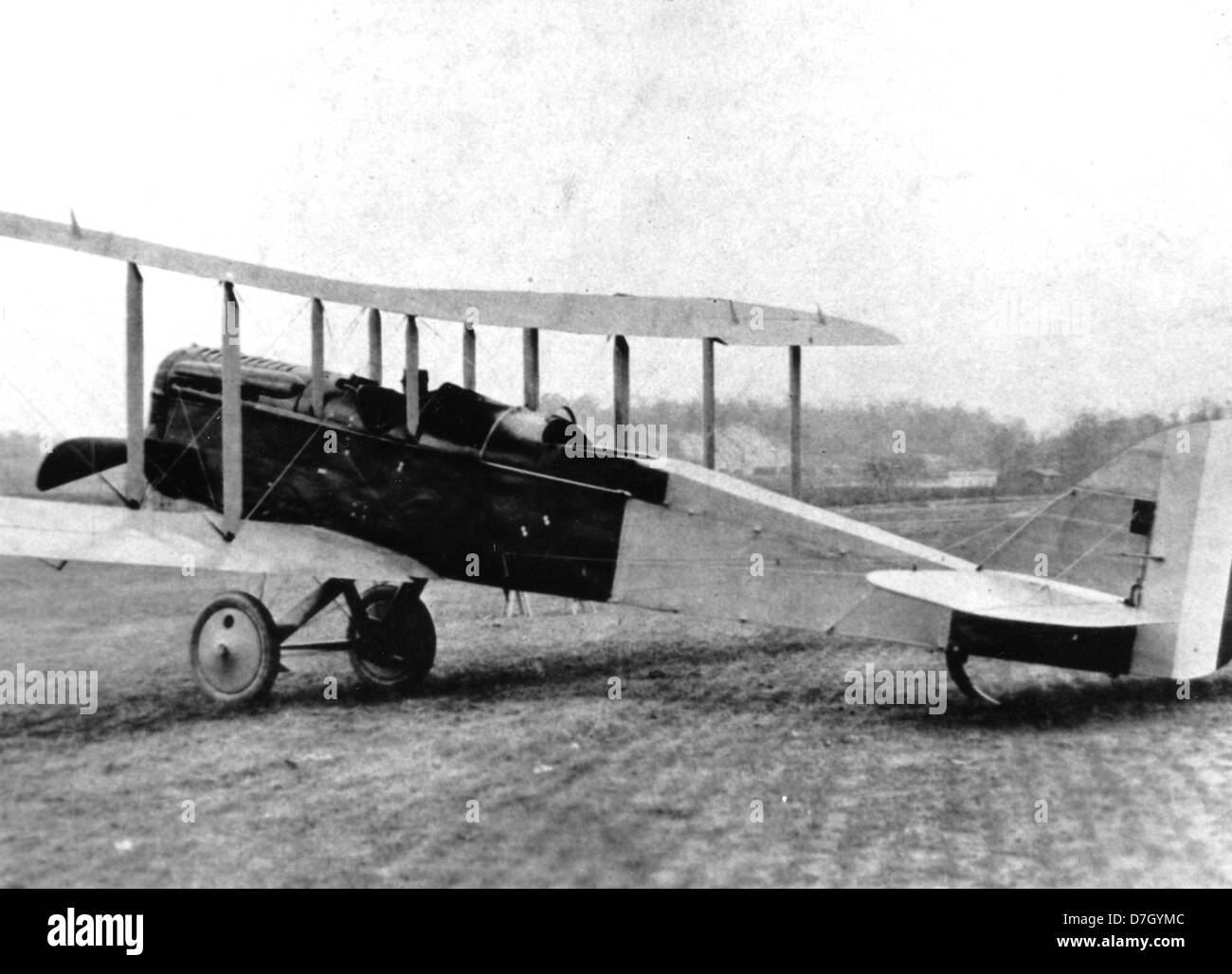 Die de Havilland DH4 ist ein britisches Doppeldecker, das während des ...