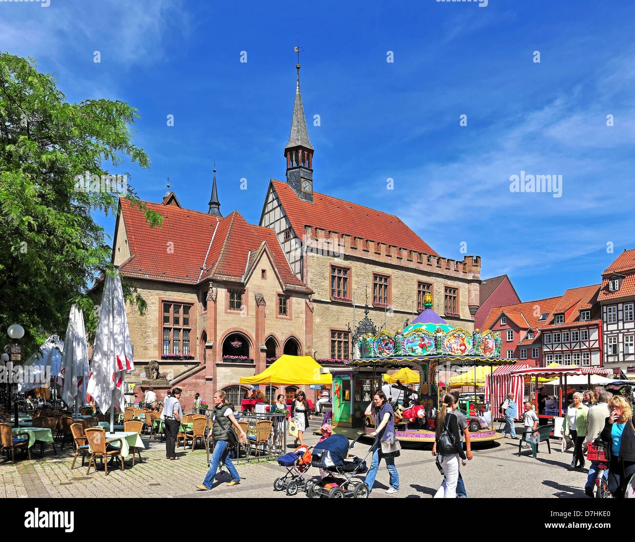Germany lower goettingen marketplace old -Fotos und -Bildmaterial in ...