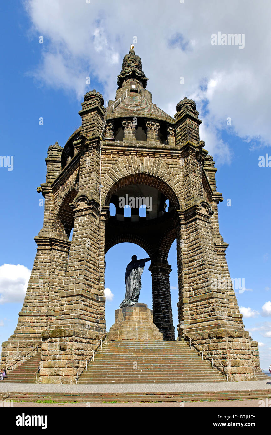 Kaiser-Wilhelm-Denkmal, imperiale Wilhelm Denkmal in Porta Westfalica ...