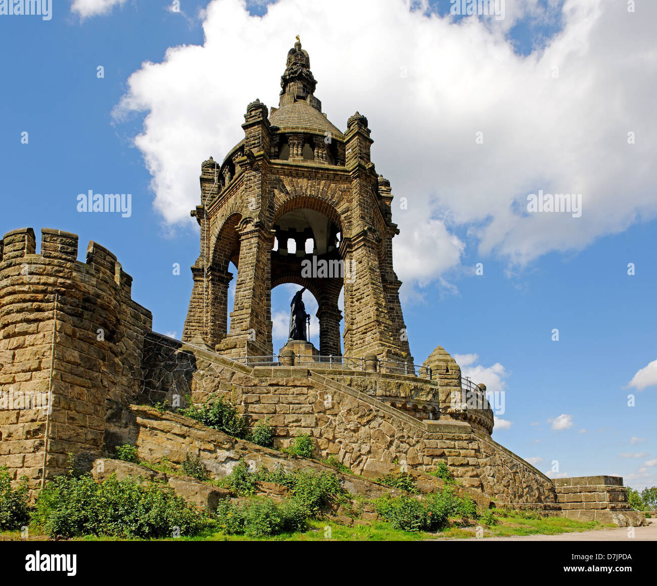 Kaiser-Wilhelm-Denkmal, imperiale Wilhelm Denkmal in Porta Westfalica ...