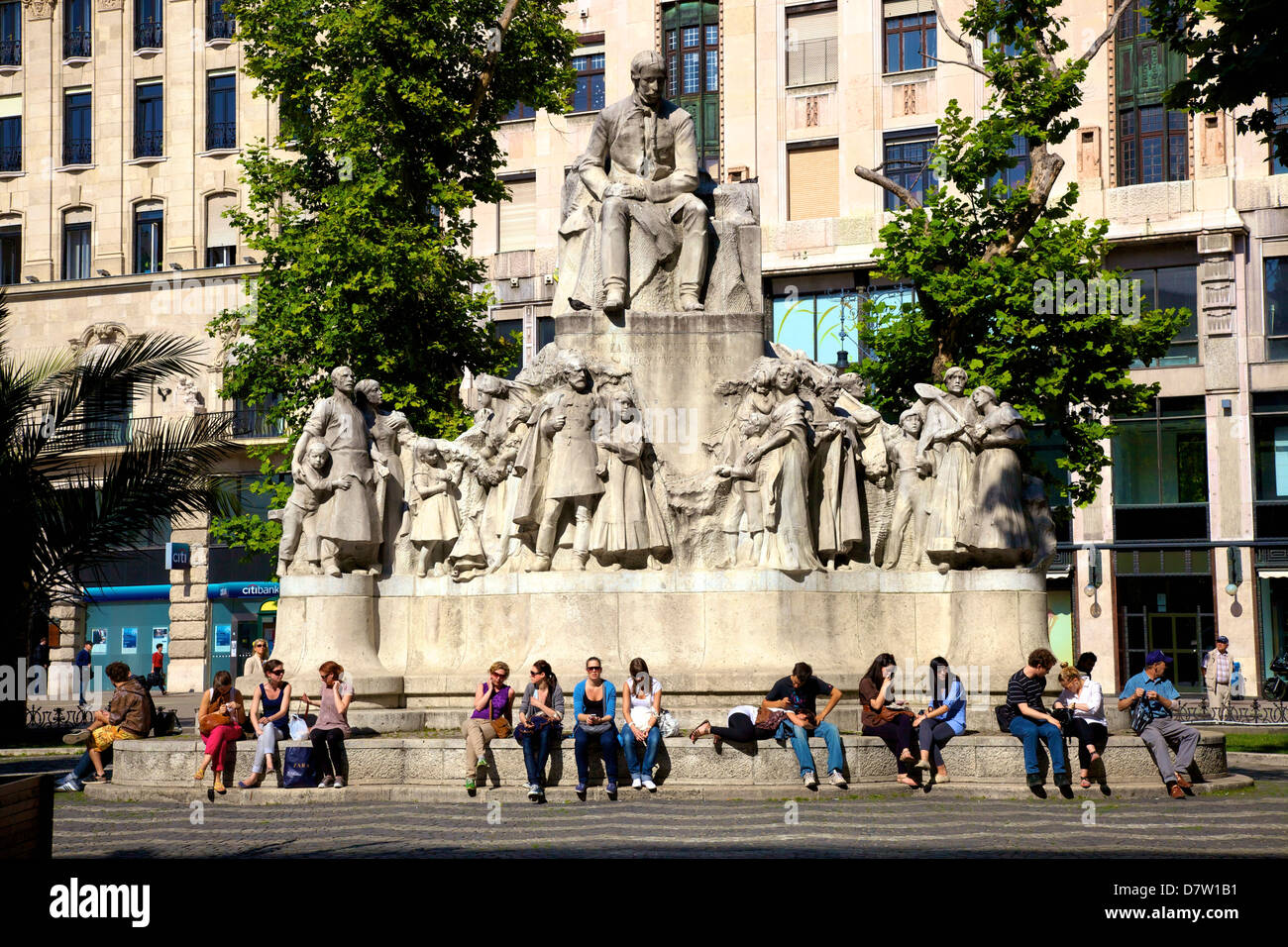Vörösmarty-Platz, Vaci Utca, Budapest, Ungarn Stockfotografie - Alamy