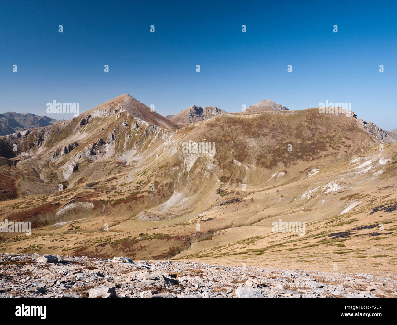 Die höchsten Gipfel der Sar Planina in Mazedonien, mit Bakardan, Turcin ...