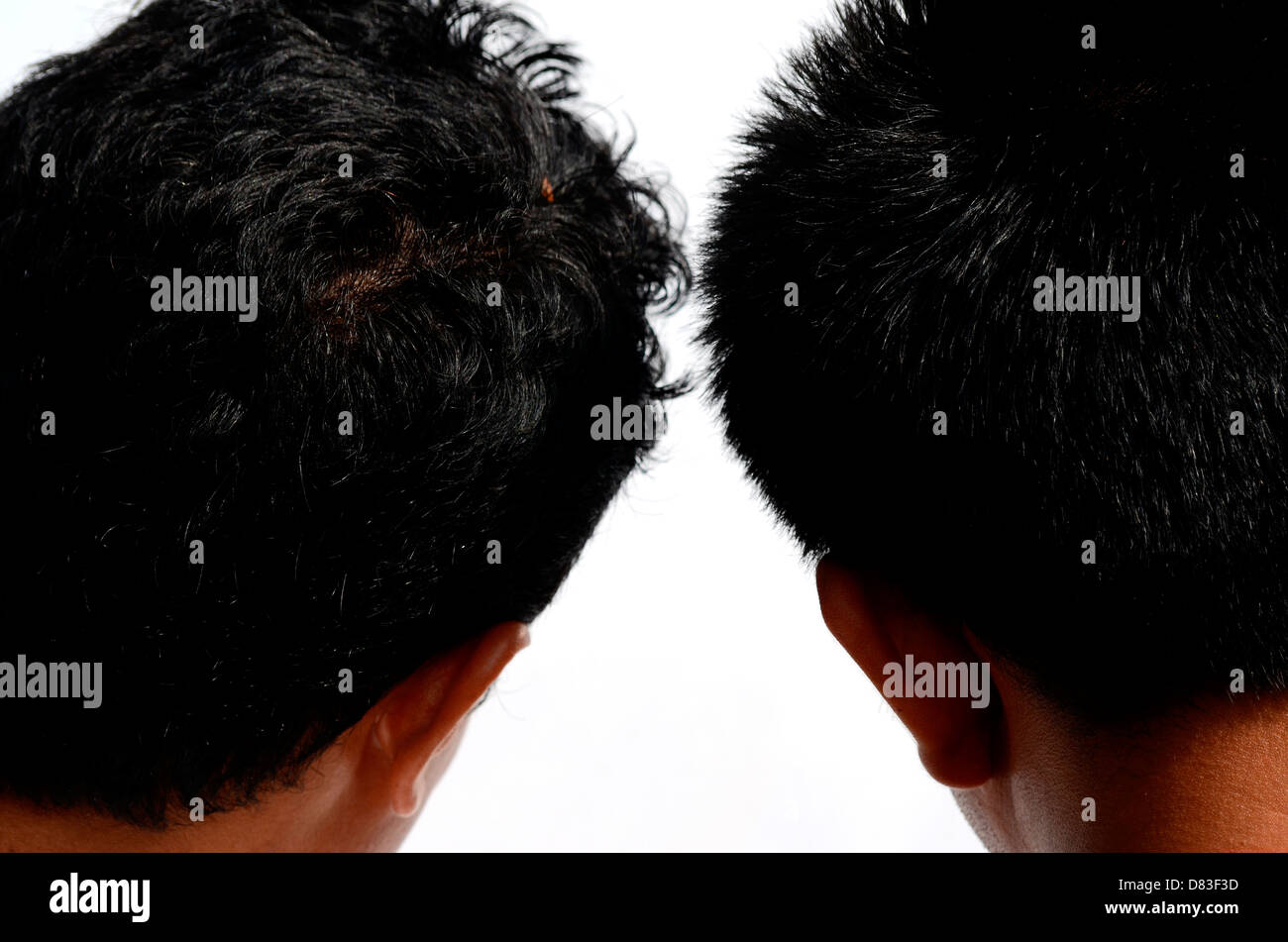 Zwei Personen, die in die gleiche Richtung - suchen Stockfotografie - Alamy