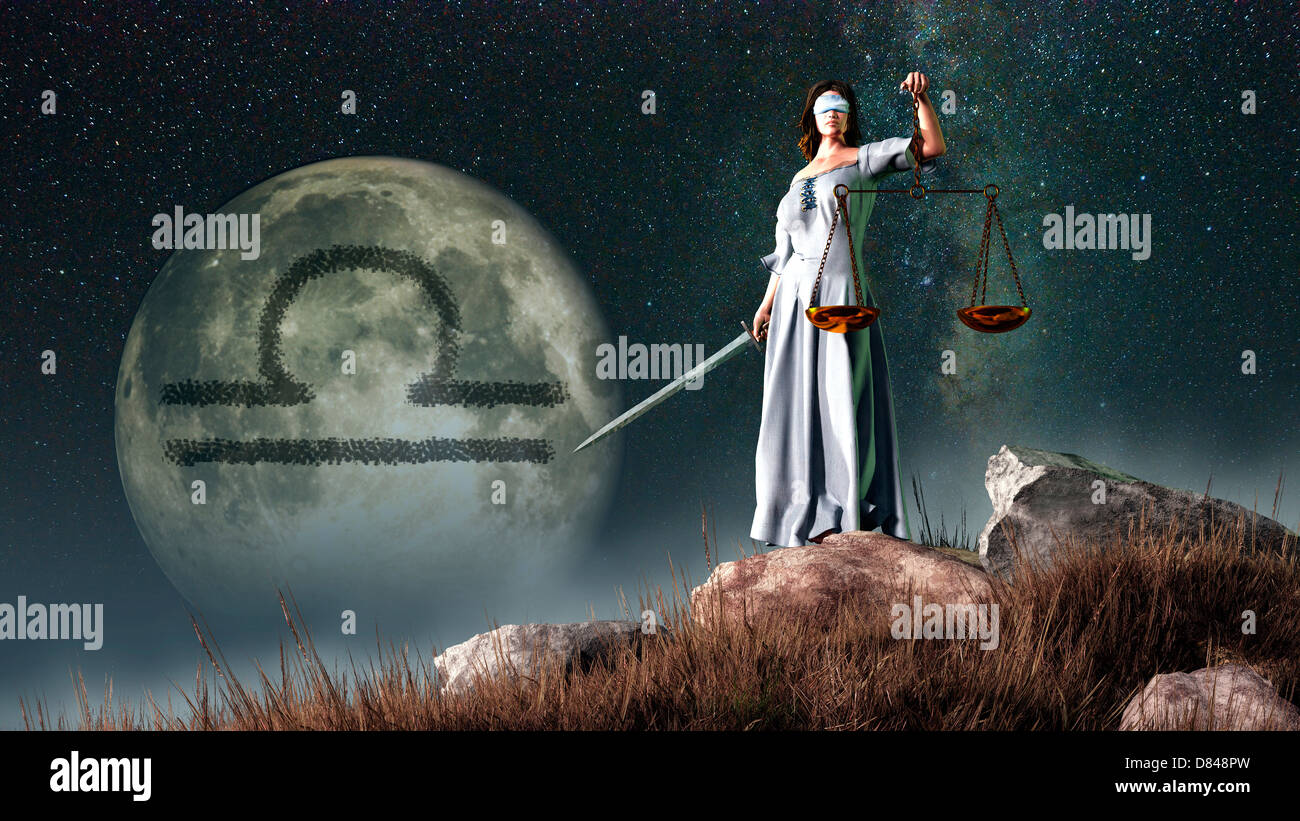 Die Waage ist das siebte astrologischen Zeichen des Tierkreises. Sein ...