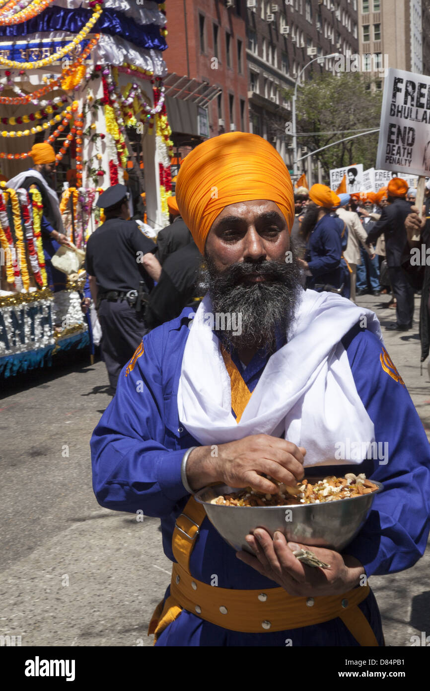 Jährliche Sikh Parade und Festival auf der Madison Avenue in New York City Stockfotografie - Alamy