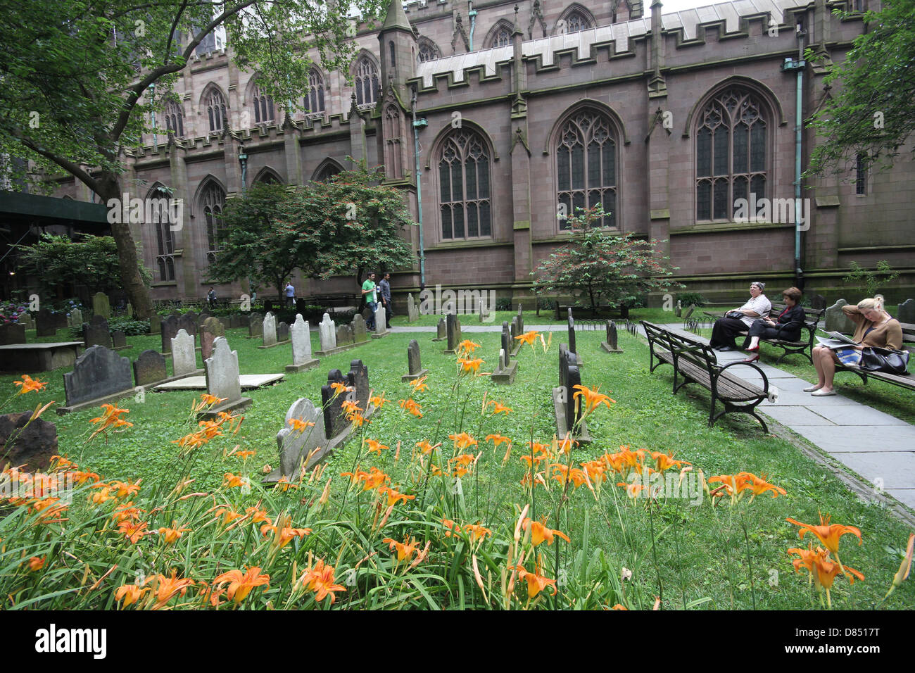 Trinity Church Cemetery Manhattan Stockfotografie - Alamy