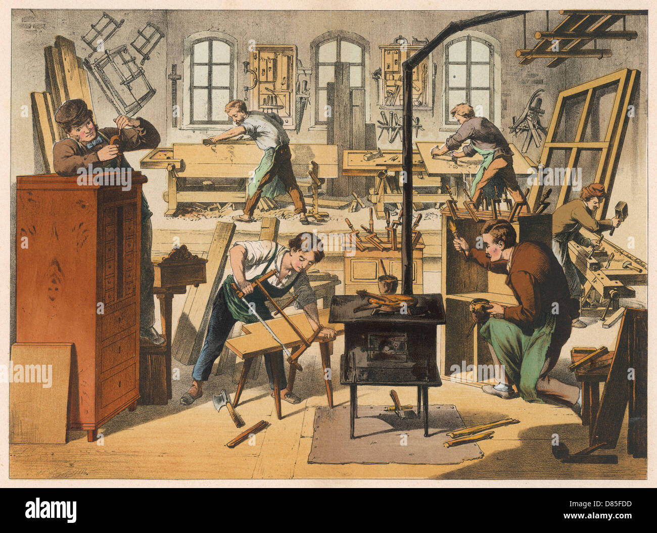 History Carpenter Carpentry Stockfotos & History Carpenter Carpentry ...