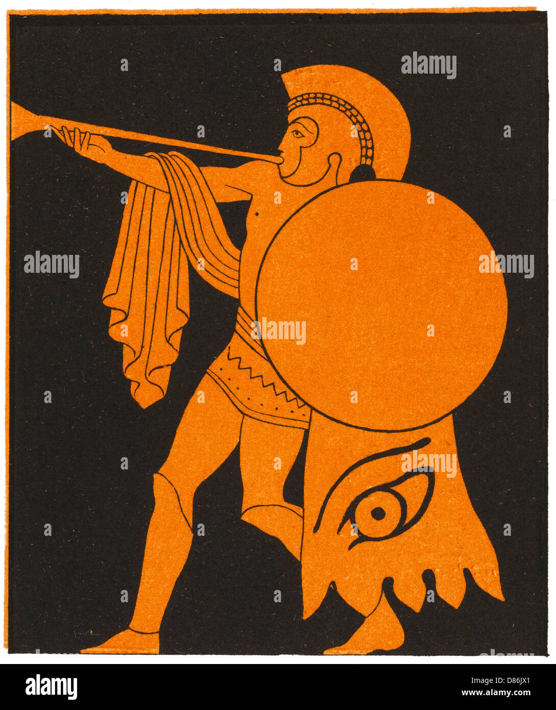 Antike griechische Trompeter Stockfotografie - Alamy