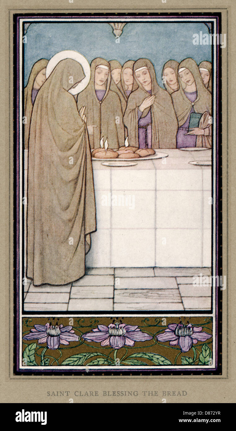 Die heilige klara von assisi segnet das brot -Fotos und -Bildmaterial in hoher Auflösung – Alamy