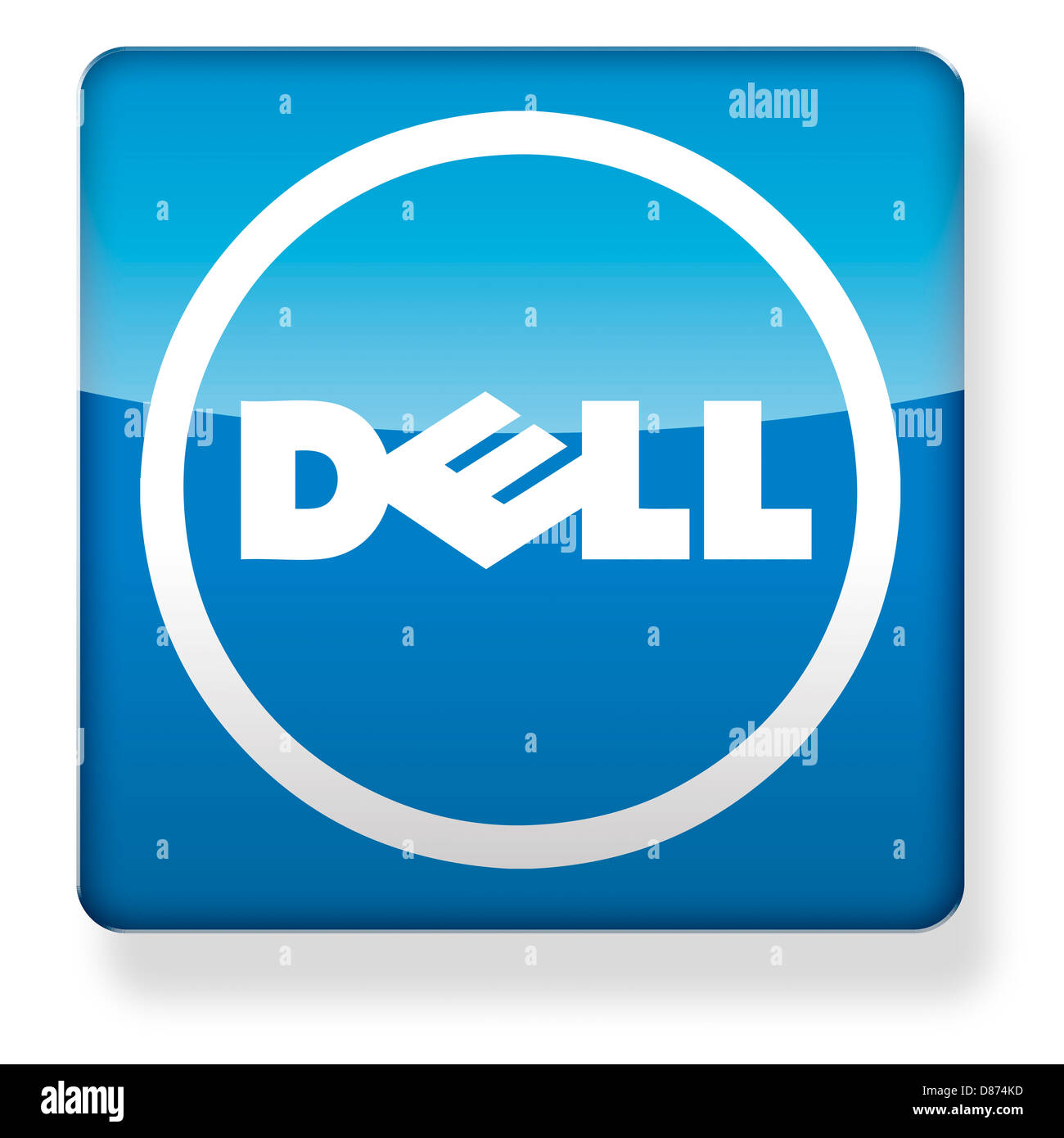 Dell-Logo als ein app-Symbol. Clipping-Pfad enthalten Stockfotografie ...