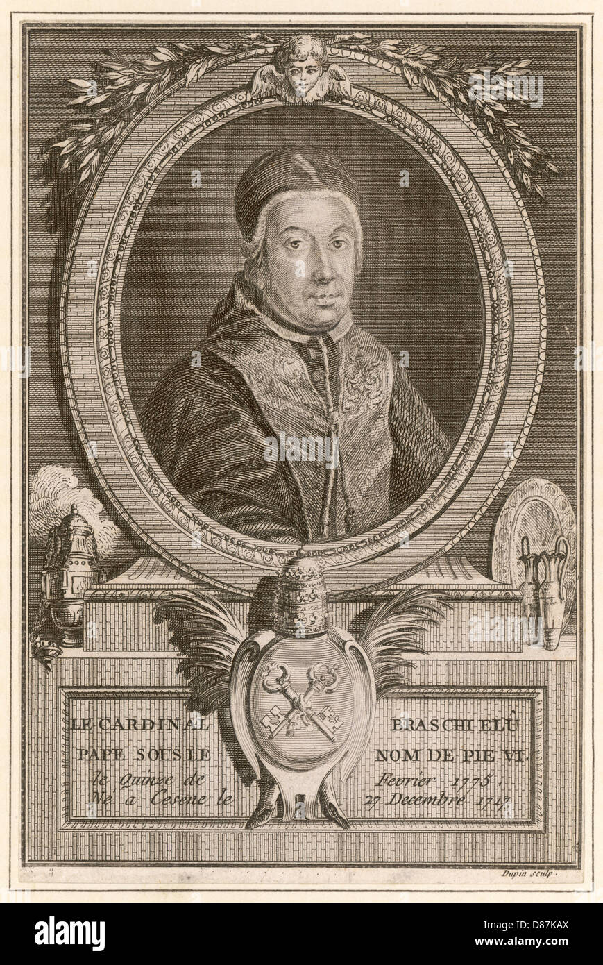 PAPST PIUS VI (DUPIN Stockfotografie - Alamy