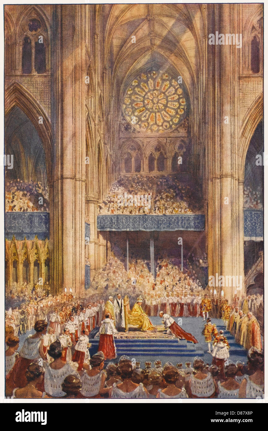 Coronation of king george vi at westminster abbey Stockfotos und ...