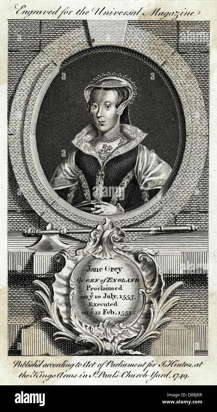 Lady jane gray wurde am turm enthauptet -Fotos und -Bildmaterial in ...