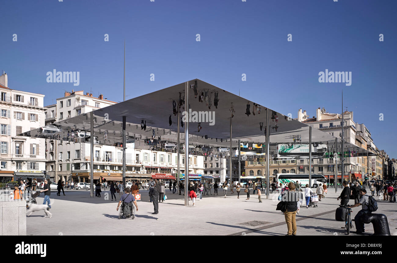 Marseille Vieux Port Pavillon, Marseille, Frankreich. Architekt: Foster ...