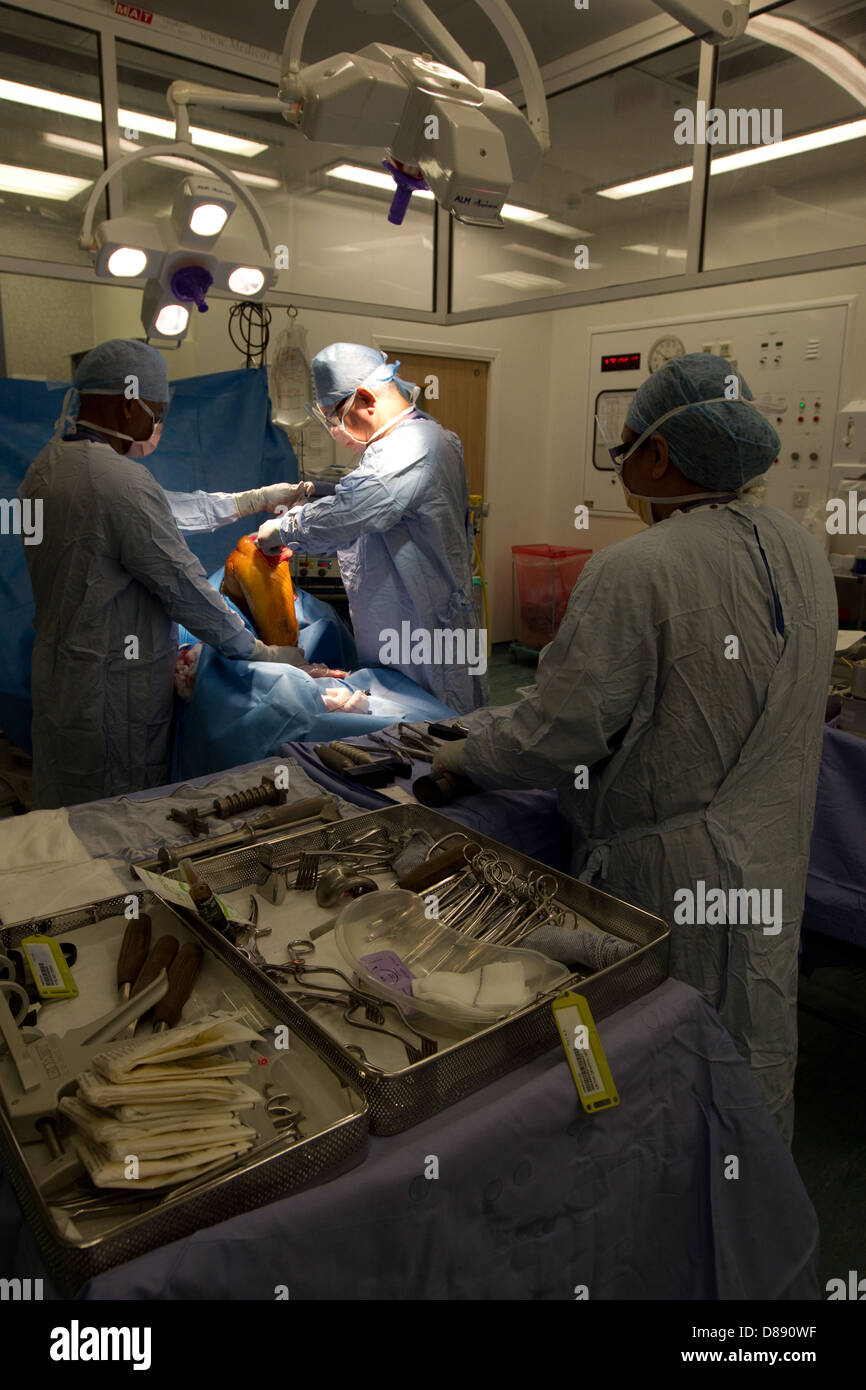 Total knee replacement operation in -Fotos und -Bildmaterial in hoher ...