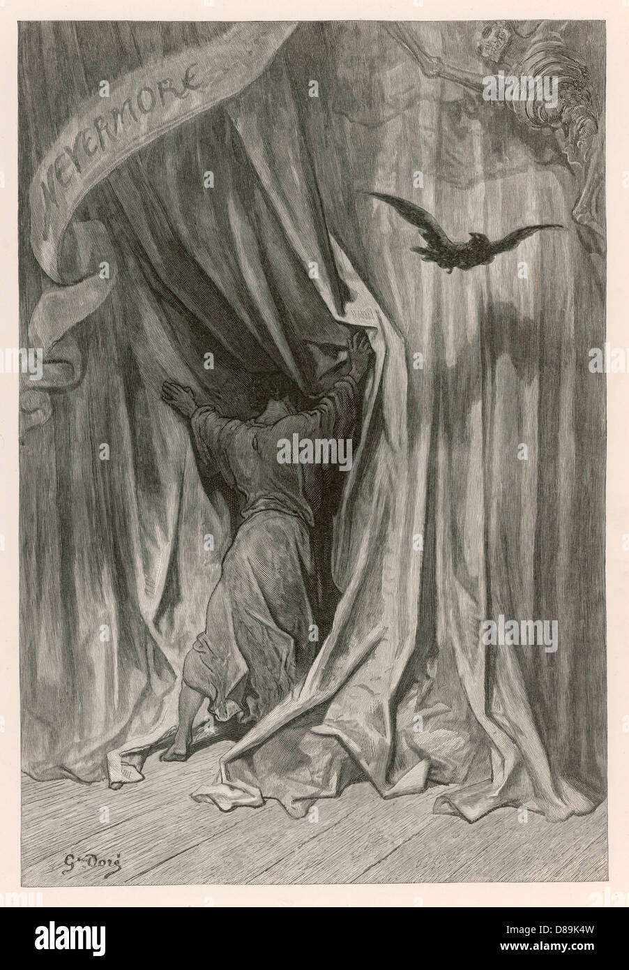 PoE - Gedicht - der Rabe - 19.. Jahrhundert Stockfotografie - Alamy