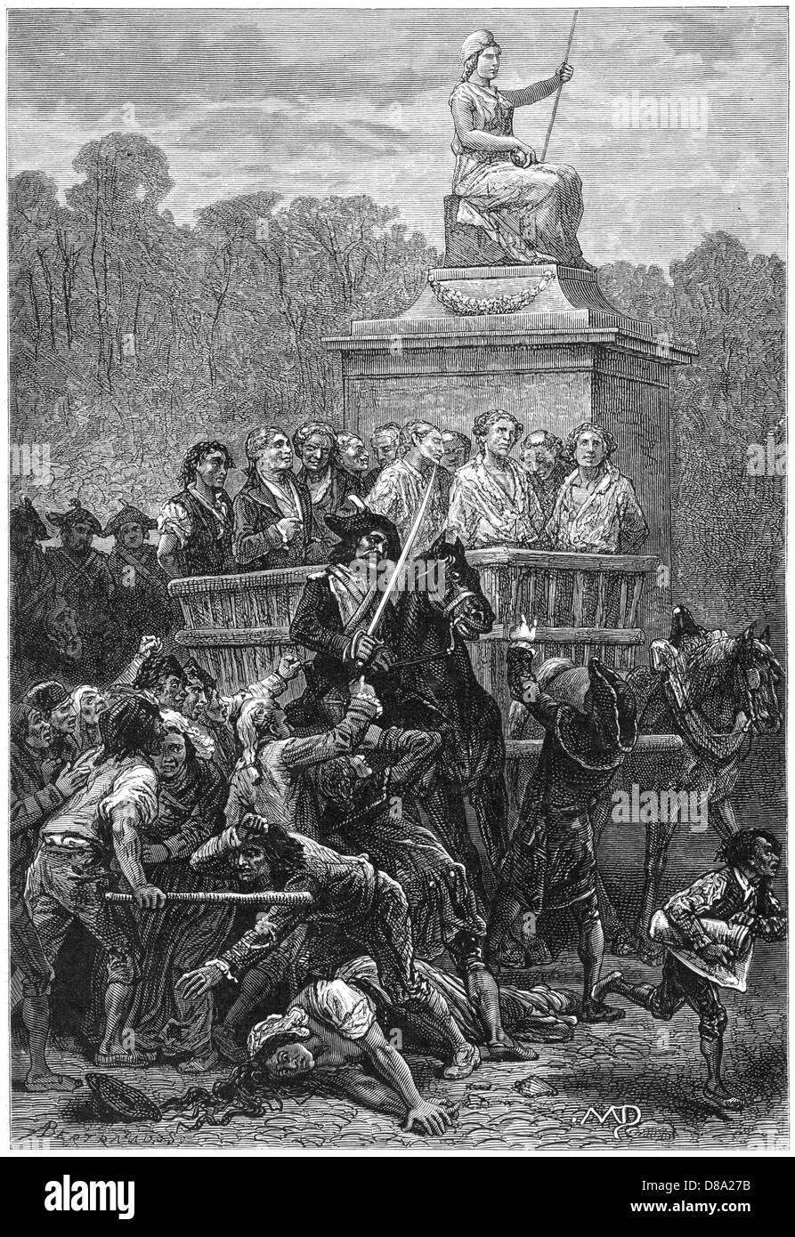 Hinrichtung durch guillotine Schwarzweiß-Stockfotos und -bilder - Alamy