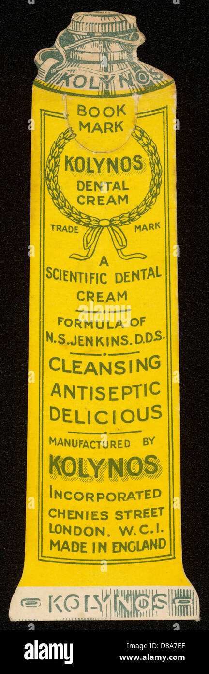 Kolynos dental cream -Fotos und -Bildmaterial in hoher Auflösung – Alamy