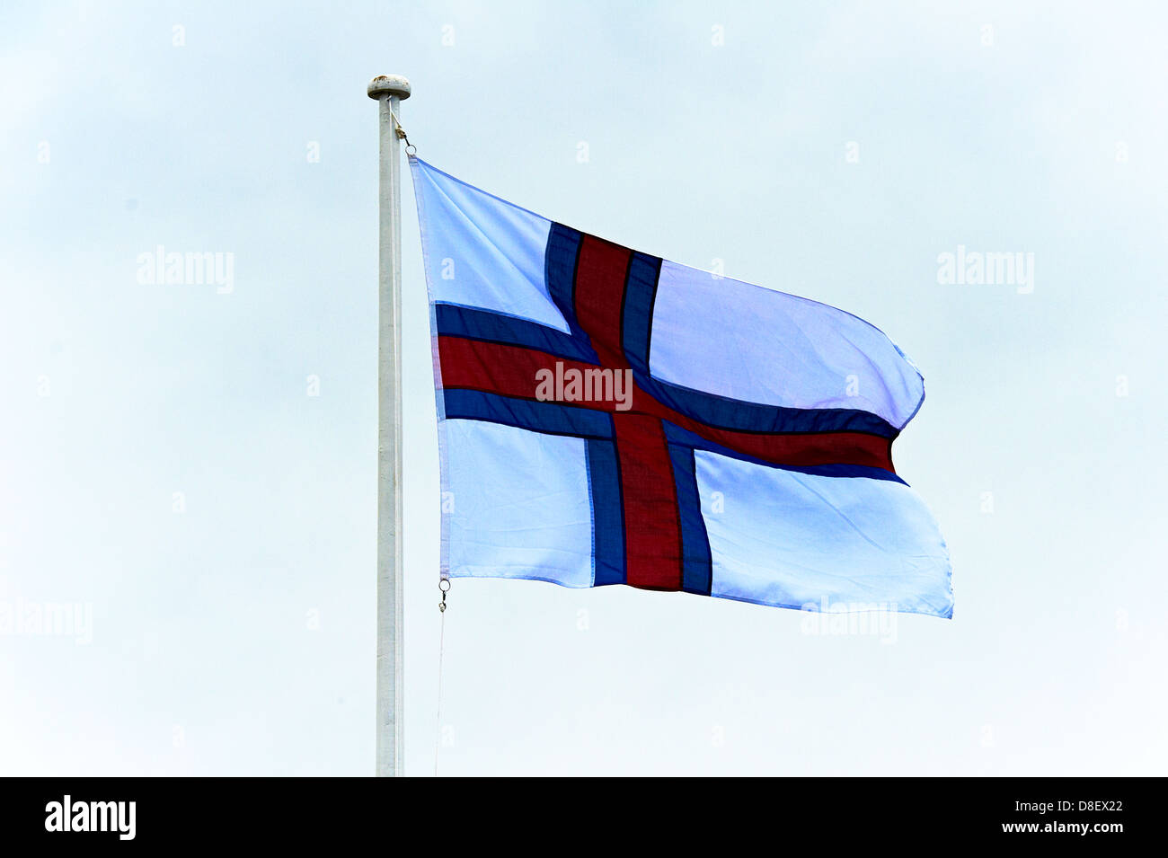 Flag of faroe islands -Fotos und -Bildmaterial in hoher Auflösung – Alamy