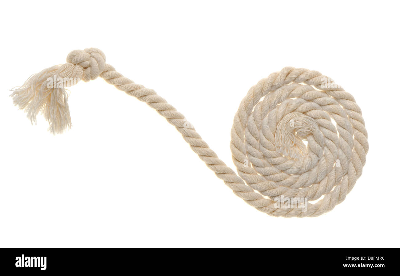 Schnur mit Knoten Stockfotografie - Alamy